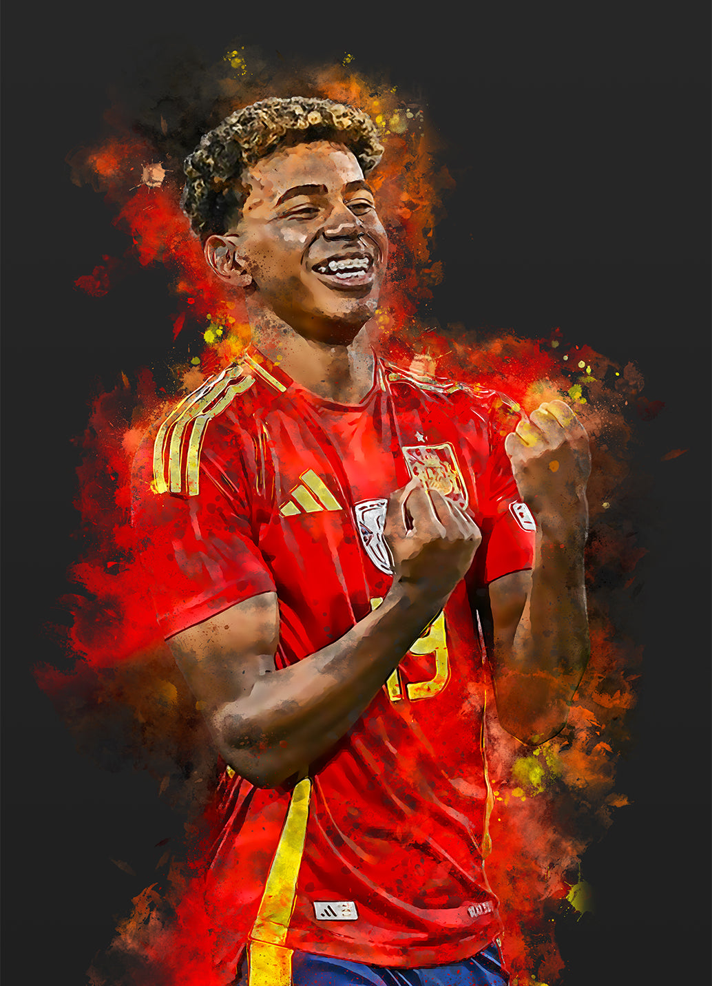 Yamal voetbal poster – Wallofprints